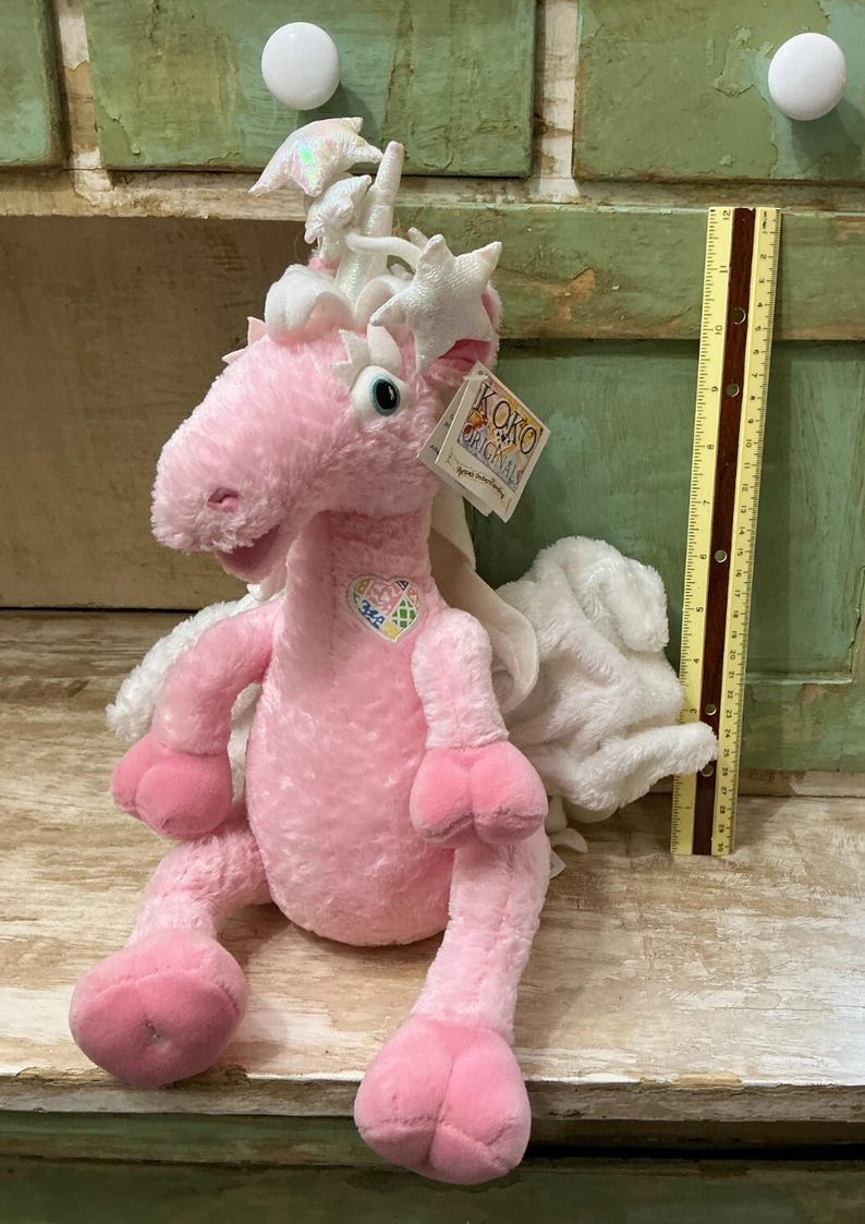 Pink Plush Plushie KOKO Originals Ulysses Understanding Unicorn Angel ...