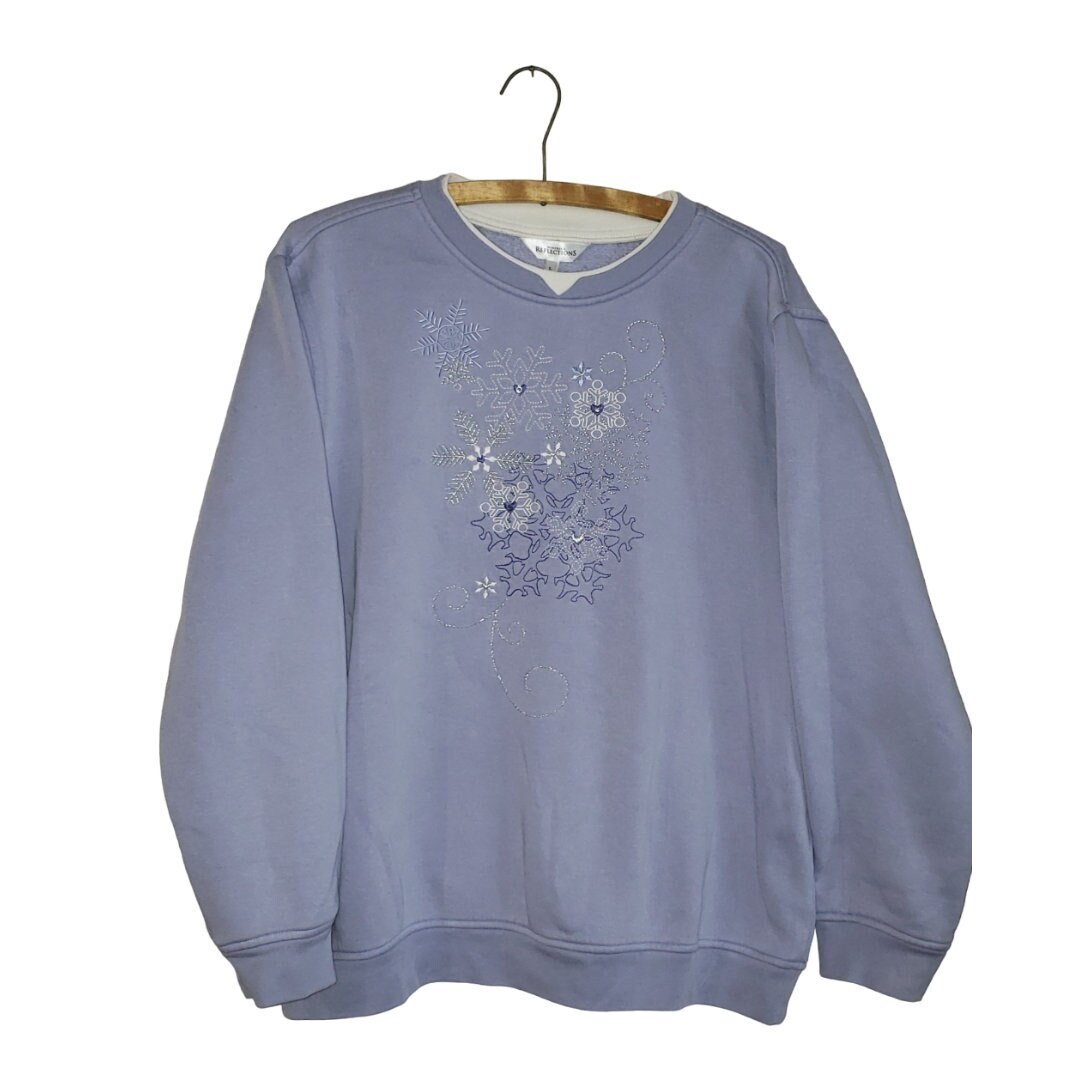 Northern Reflections Vintage Snowflake Sparkle Lavender - Etsy
