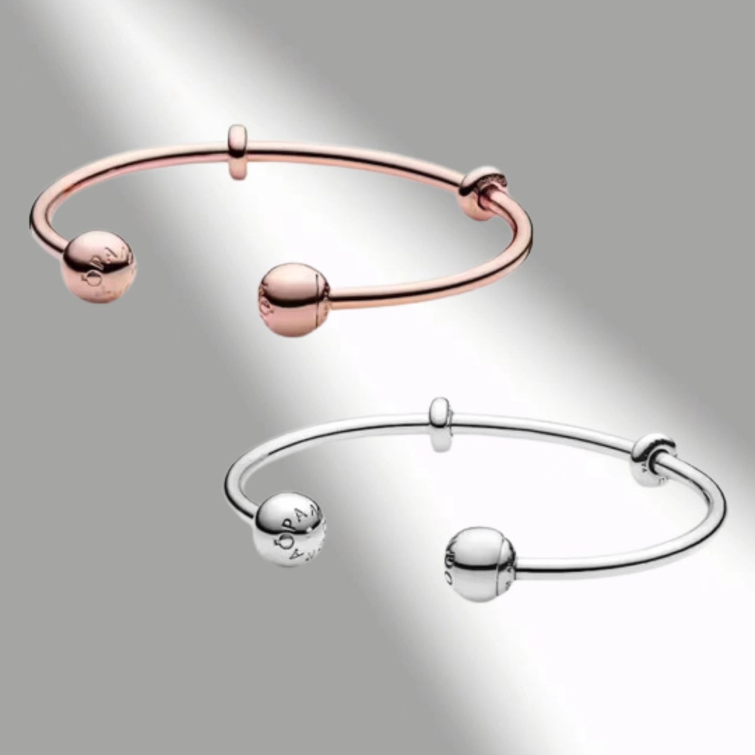 Pandora Moments Open Bangle Bracelet: Handcrafted Everyday Accessory ...
