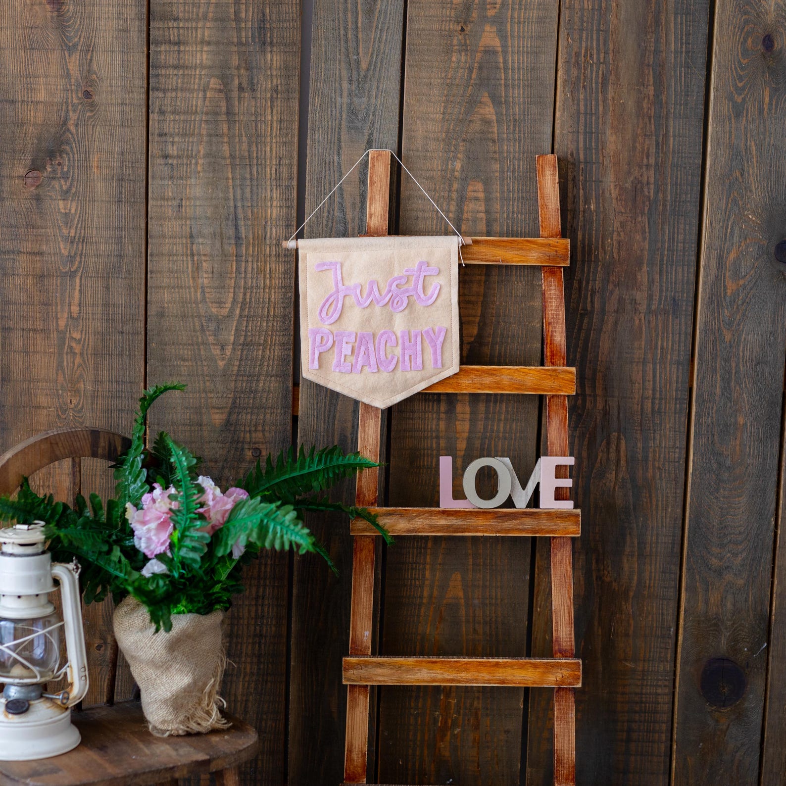 Just Peachy Big Felt Banner Nursery Wall Decor Kids Room Flag,kids Door ...