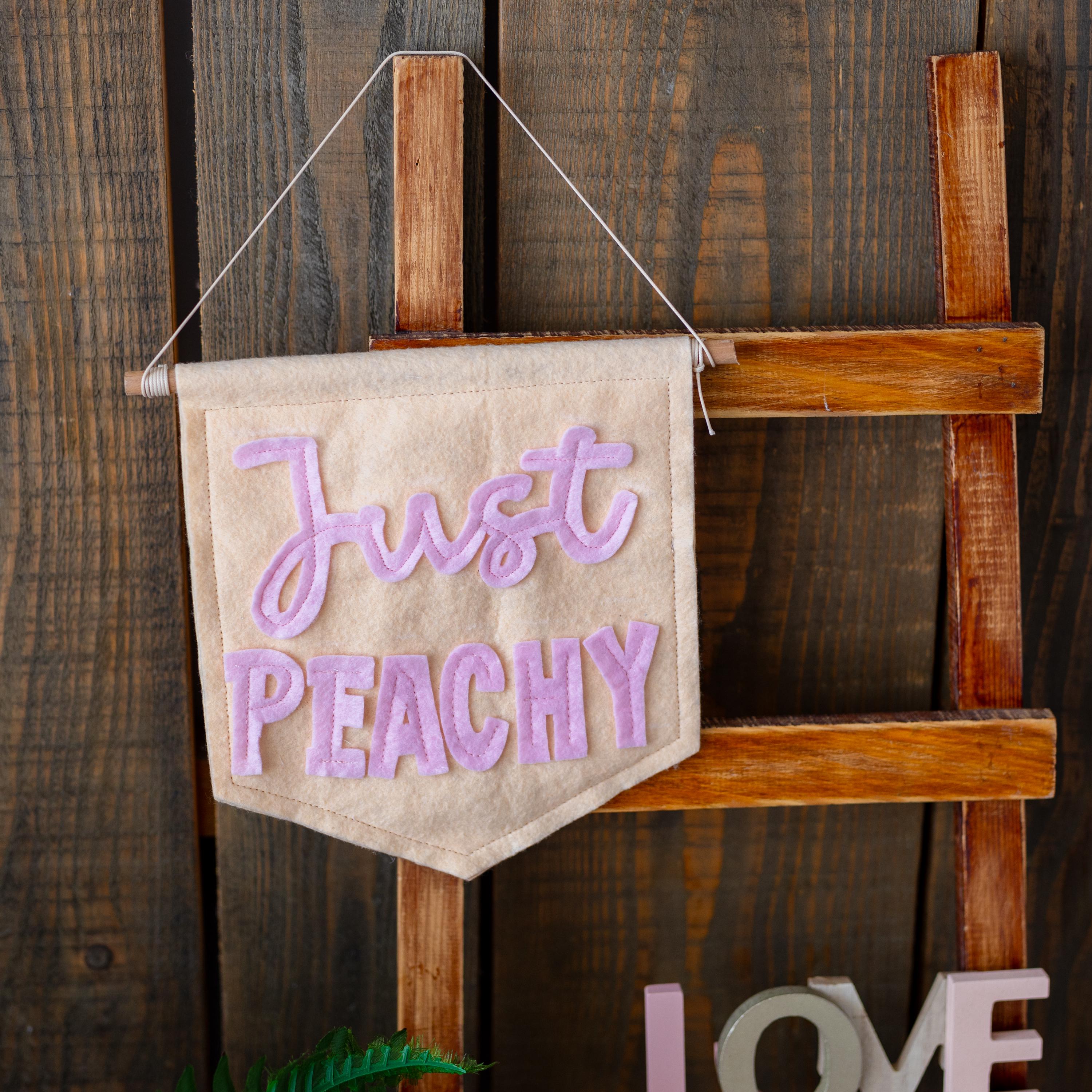 Just Peachy Big Felt Banner Nursery Wall Decor Kids Room Flag,kids Door ...