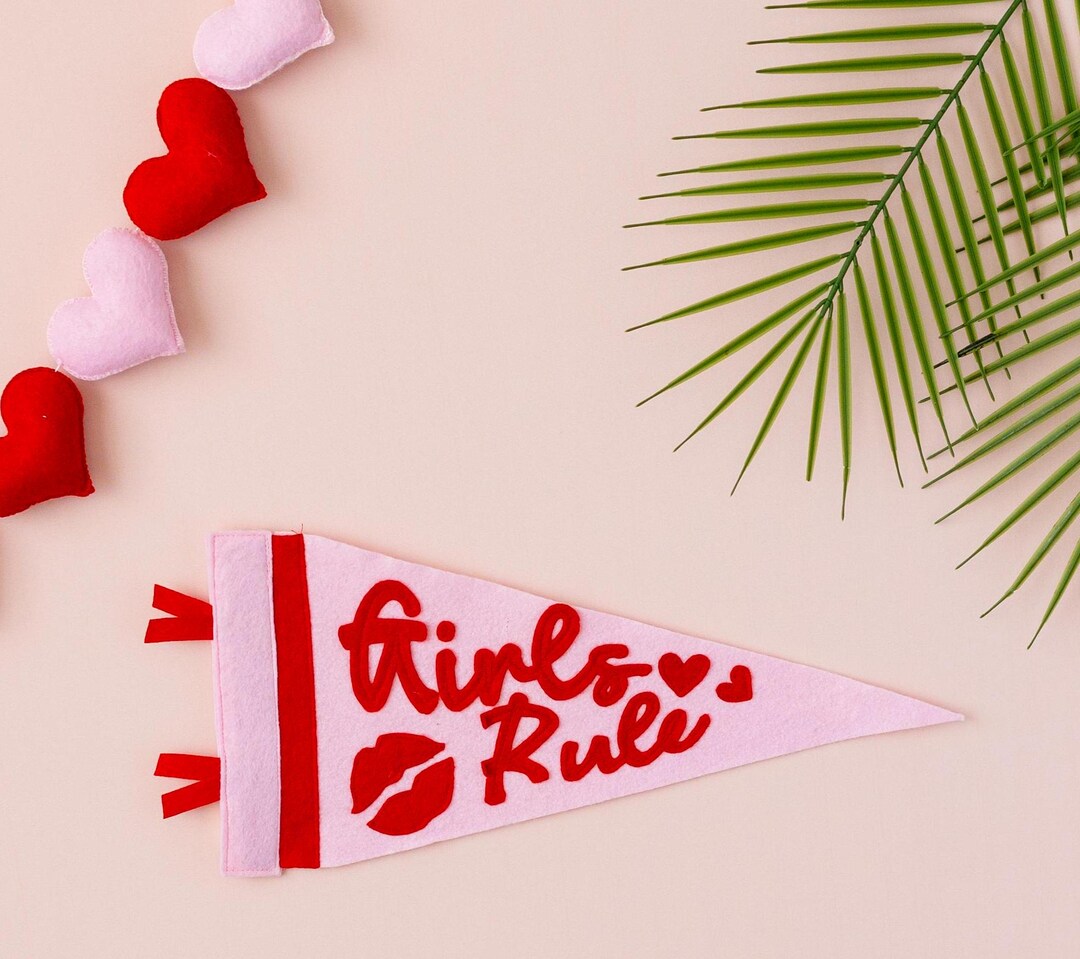 Girls Rule Pennant,girls Pennant,girls Rule Pennant,girls Rule Felt ...