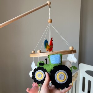 Farm Baby Nursery Mobile, Farmhouse Crib Mobile, Farm Animals Nursery ...