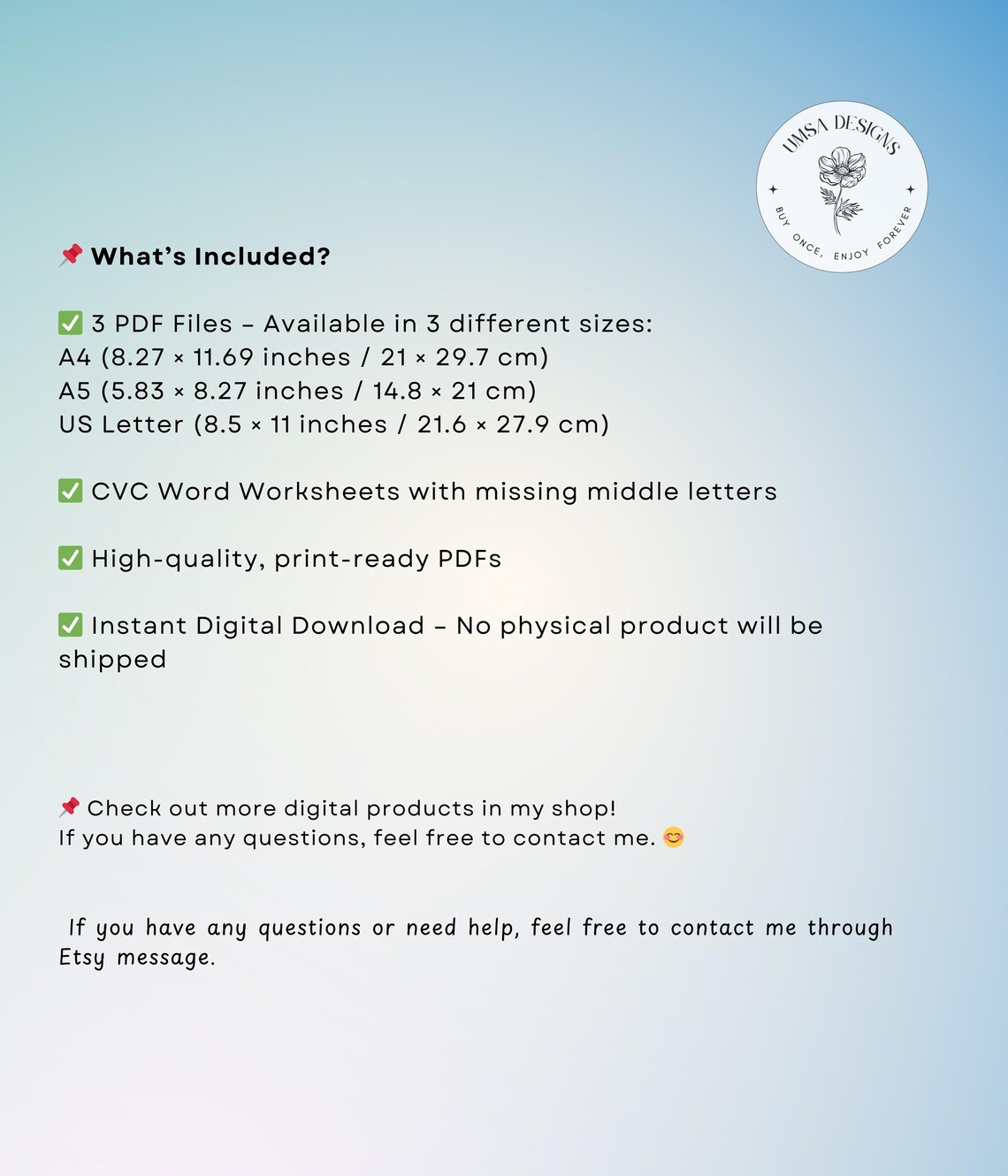 CVC Words - Missing Middle Sound | Printable Phonics Activity | A4, A5 ...