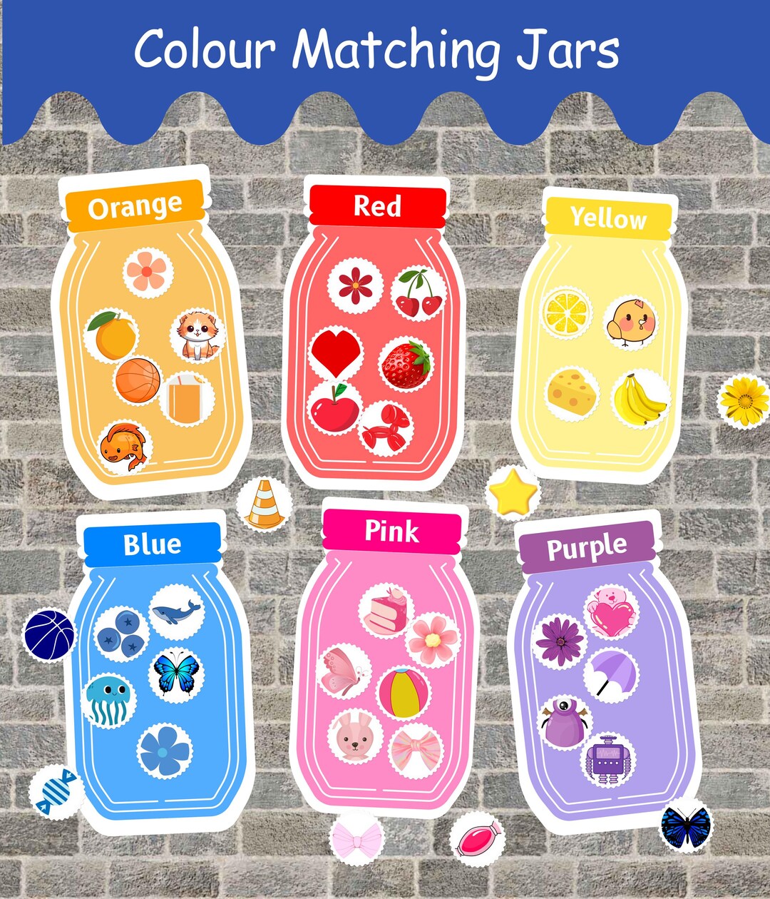 Colour Matching Jars Printable – Fun Learning Activity for Kids | A4 ...