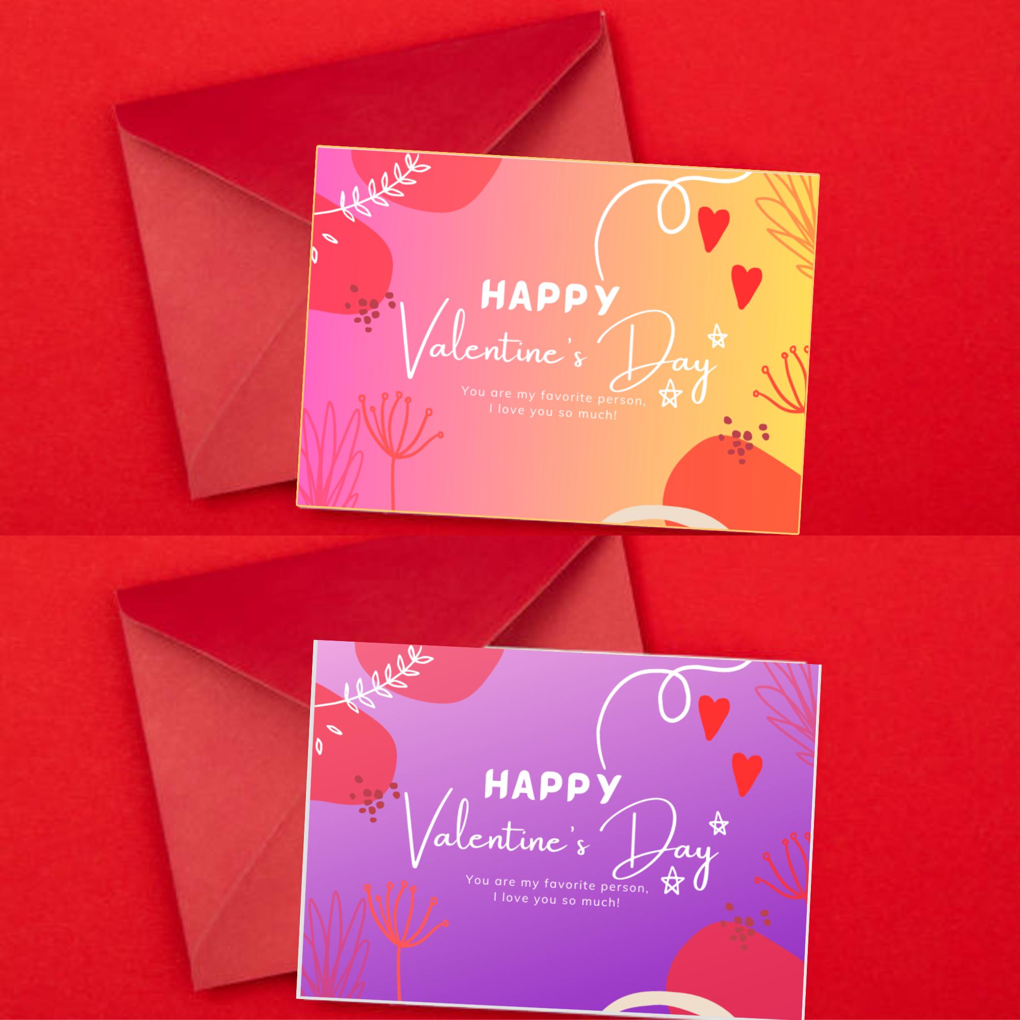 Printable Valentine's Day Postcards – Multiple Colours! - Etsy UK