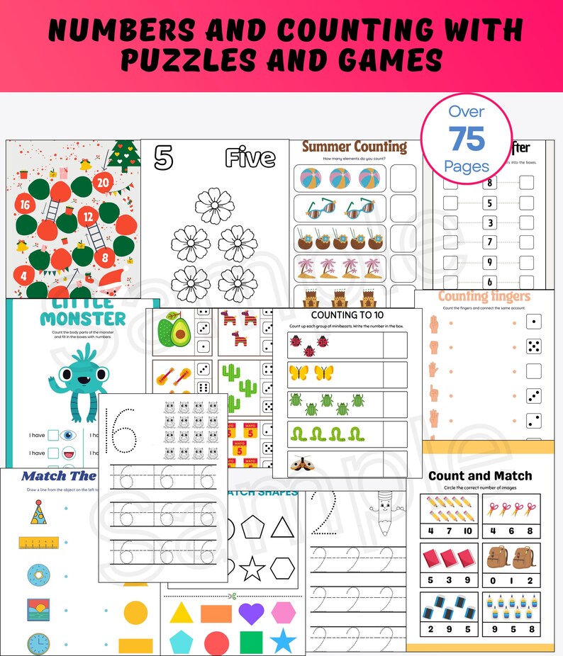 Early Learning Printable Bundle: Alphabet, Numbers, AI Coding (PDF ...