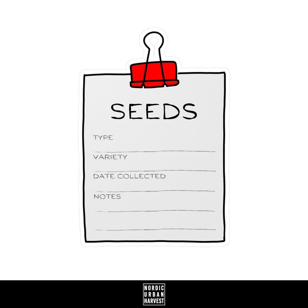 Seed Envelope Stickers. Seed Storage, Stickers for Gardeners, Gardening ...