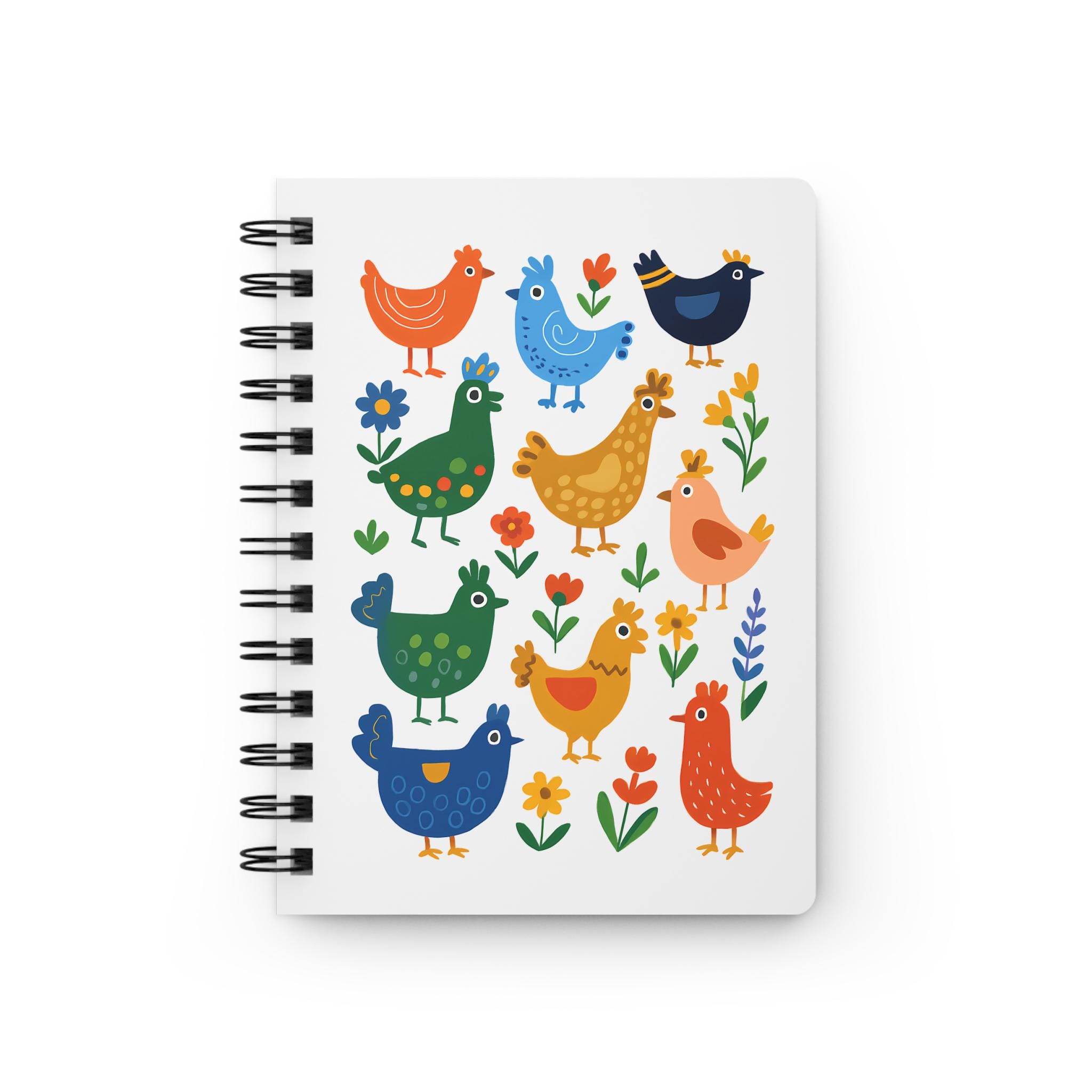 Farm Chickens Spiral Bound Notebook | Farming Stationery | Nature ...