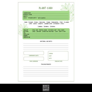 Printable Plant ID Card – PDF for Garden Planner - Etsy