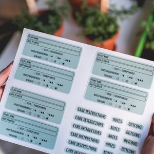 Gardening Sticker Sheet to Organize Your Gardening Journal. Beautiful ...