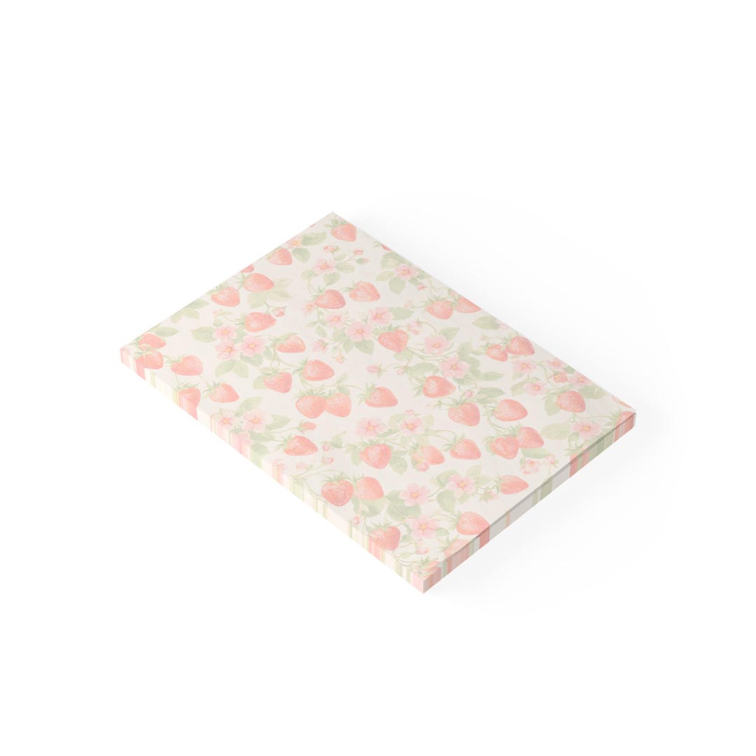 Cottagecore Strawberry Sticky Notes 4" X 6" | Note Pads | Vintage ...