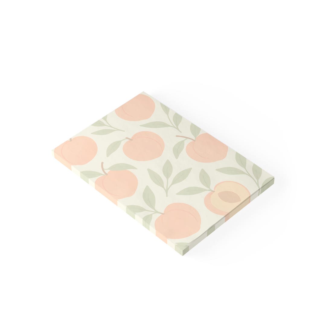 Peach Sticky Notes | Multiple Sizes | Cottagecore Note Pads | Farm ...