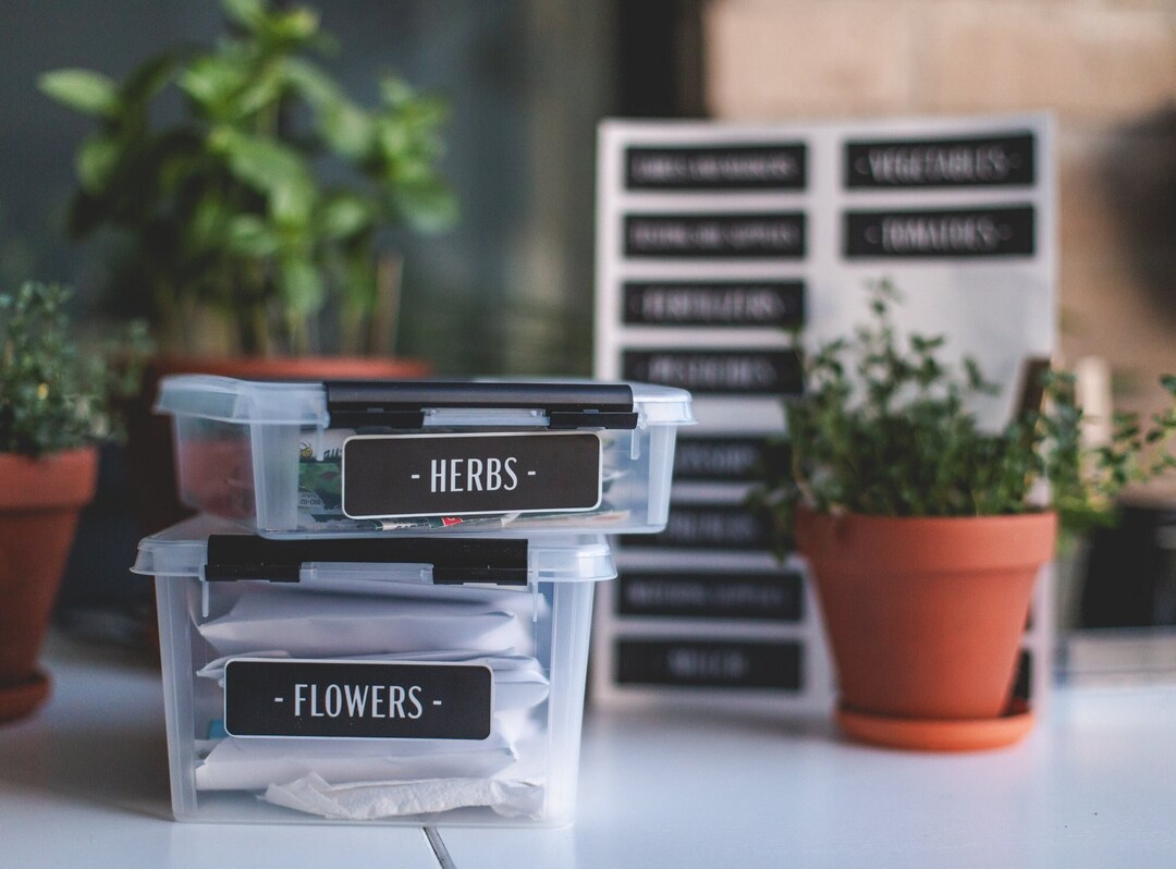 Gardening Stickers to Organize Your Seed Types and More. Garden ...