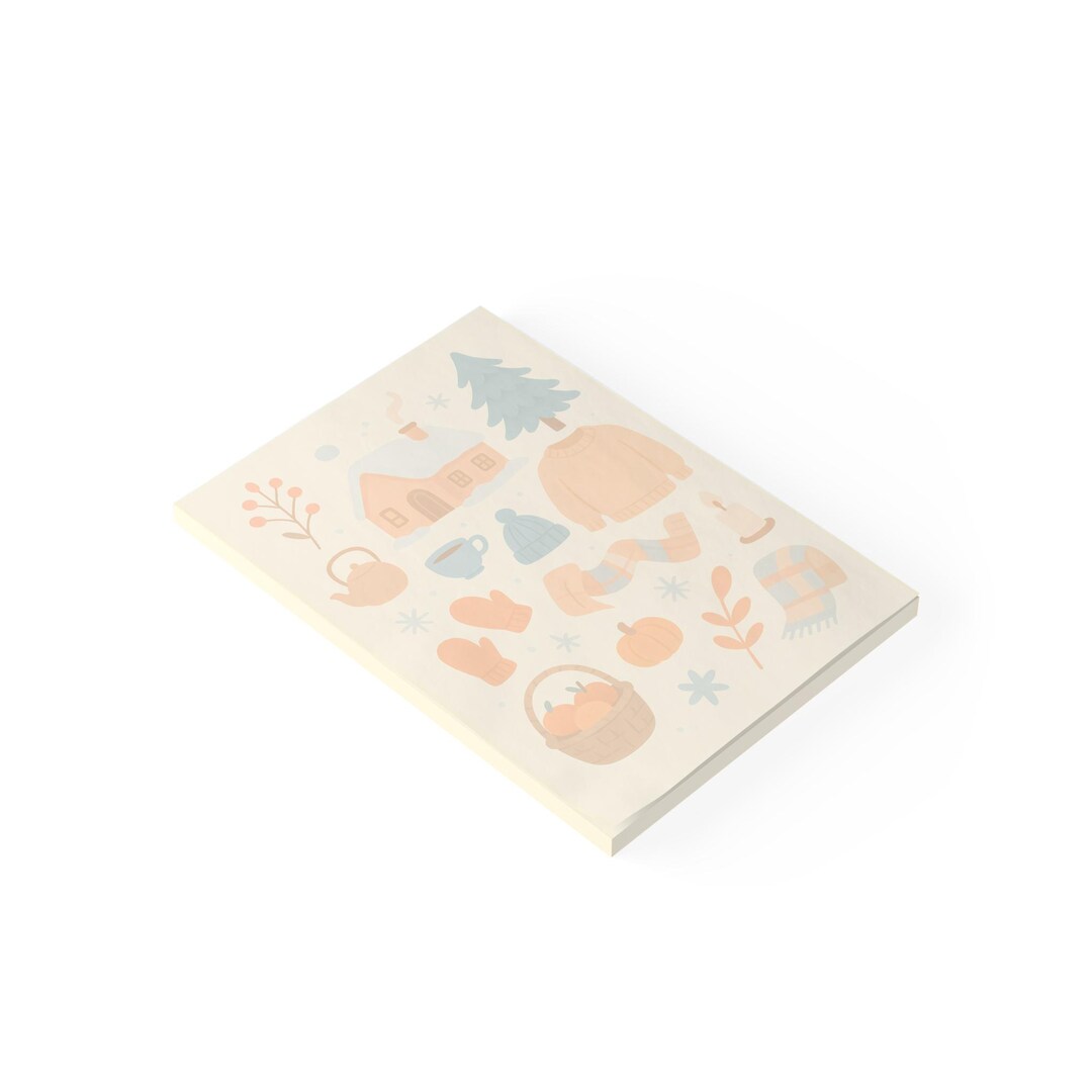 Cottagecore Winter Sticky Notes 4" X 6", Notepad, Winter Nature ...