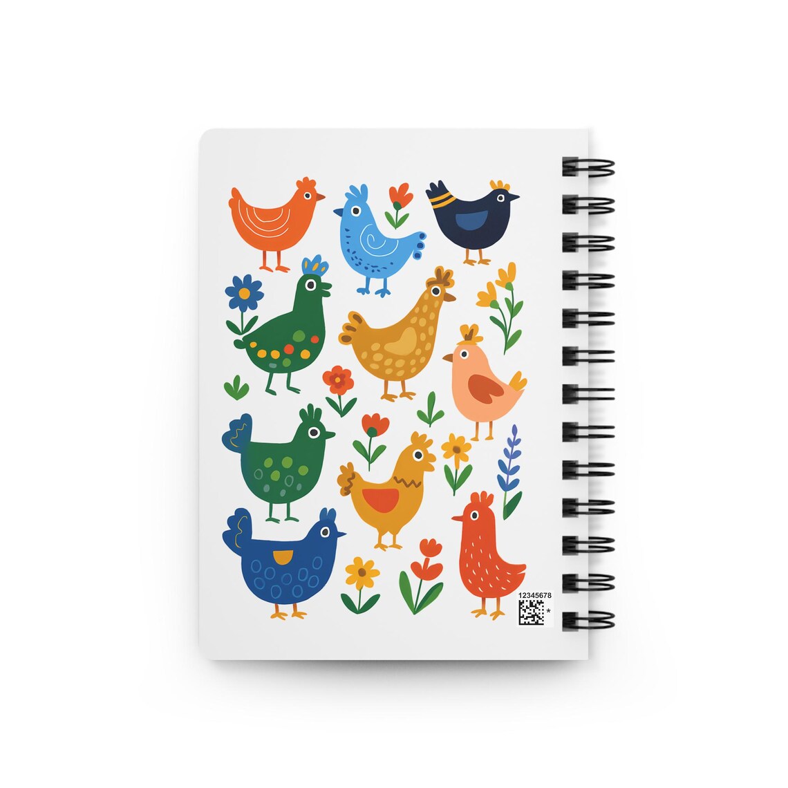 Farm Chickens Spiral Bound Notebook | Farming Stationery | Nature ...