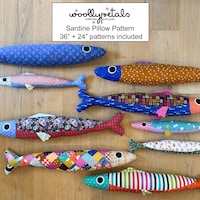PDF Pattern - Felt Sardine Tin With Fish Felt Playfood Sewing Pattern ...