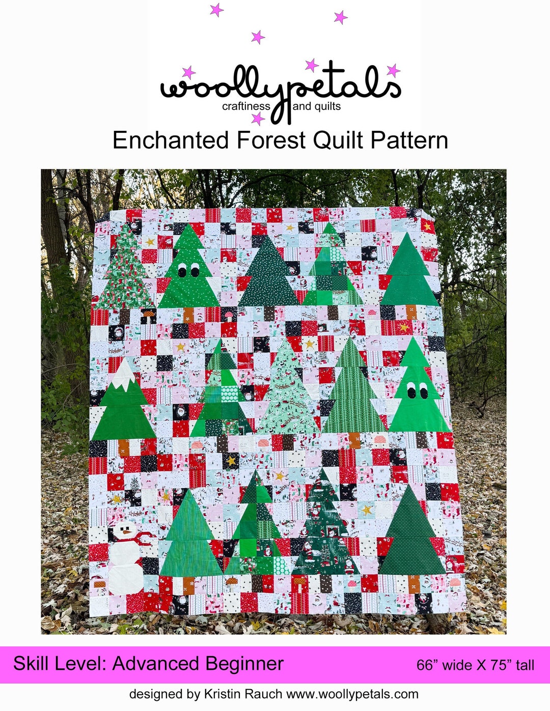 Enchanted Forest Quilt PDF Pattern Download by Woollypetals - Etsy