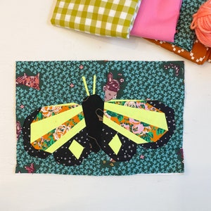 Moth Eclipse FPP Quilt Block PDF Pattern Download by Woollypetals - Etsy