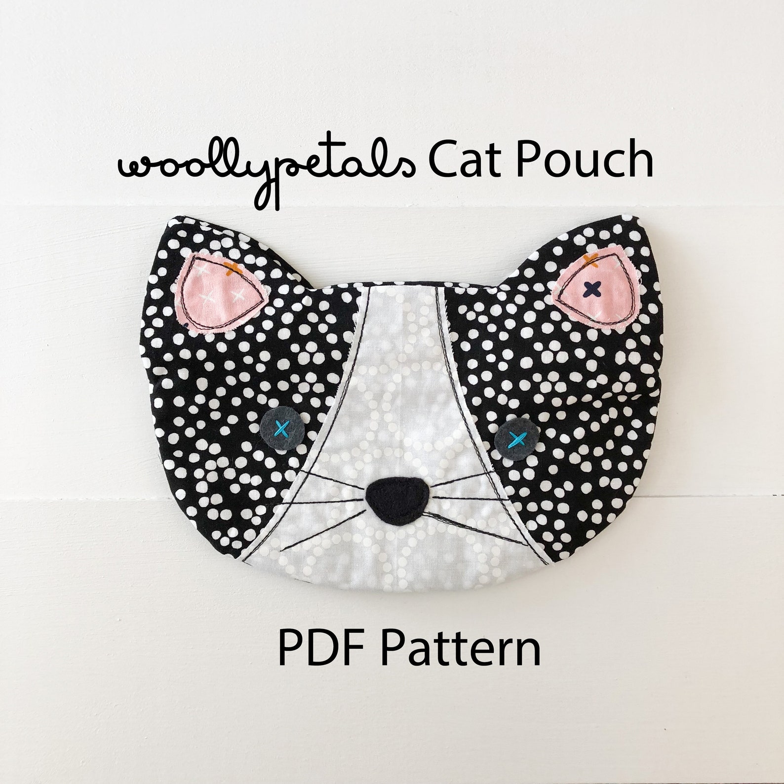 PDF Pattern Woollypetals Cat Pouch - Etsy