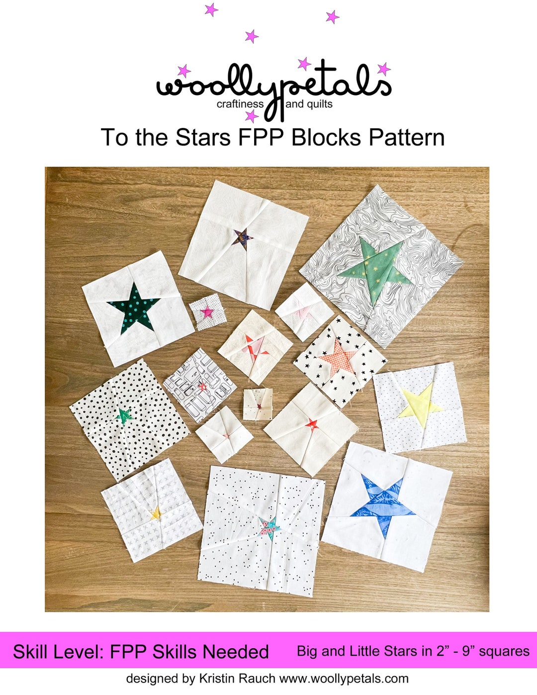 To the Stars FPP Pattern Pack PDF Download by Woollypetals - Etsy