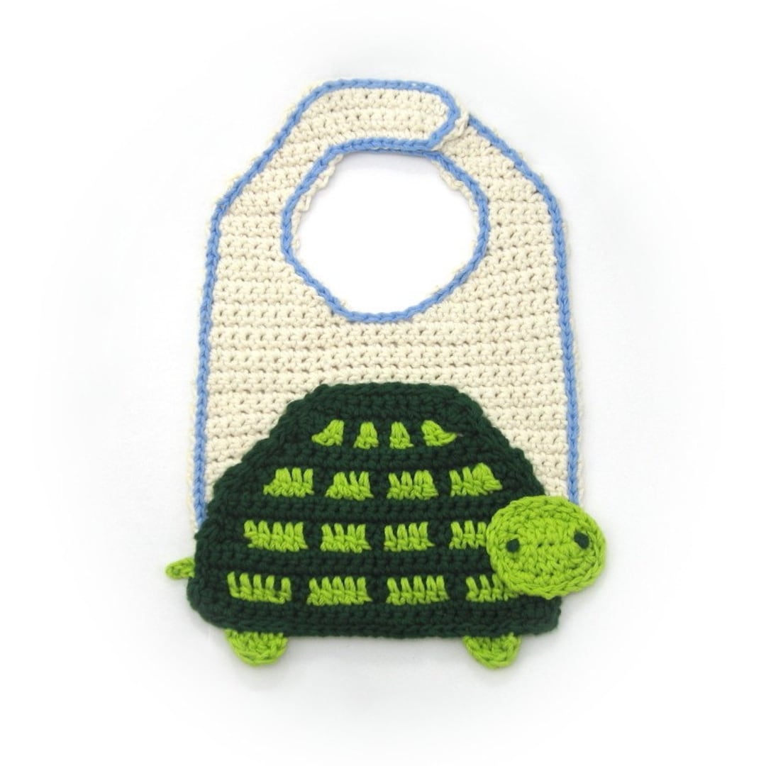 Crochet Turtle Bib Pattern PDF - Etsy