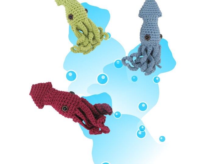Crocheted Squid Pattern PDF - Etsy