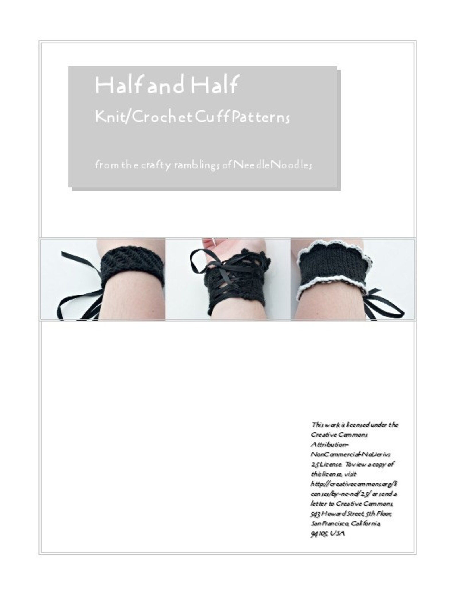 Knit and Crochet Cuff Pattern PDF - Etsy