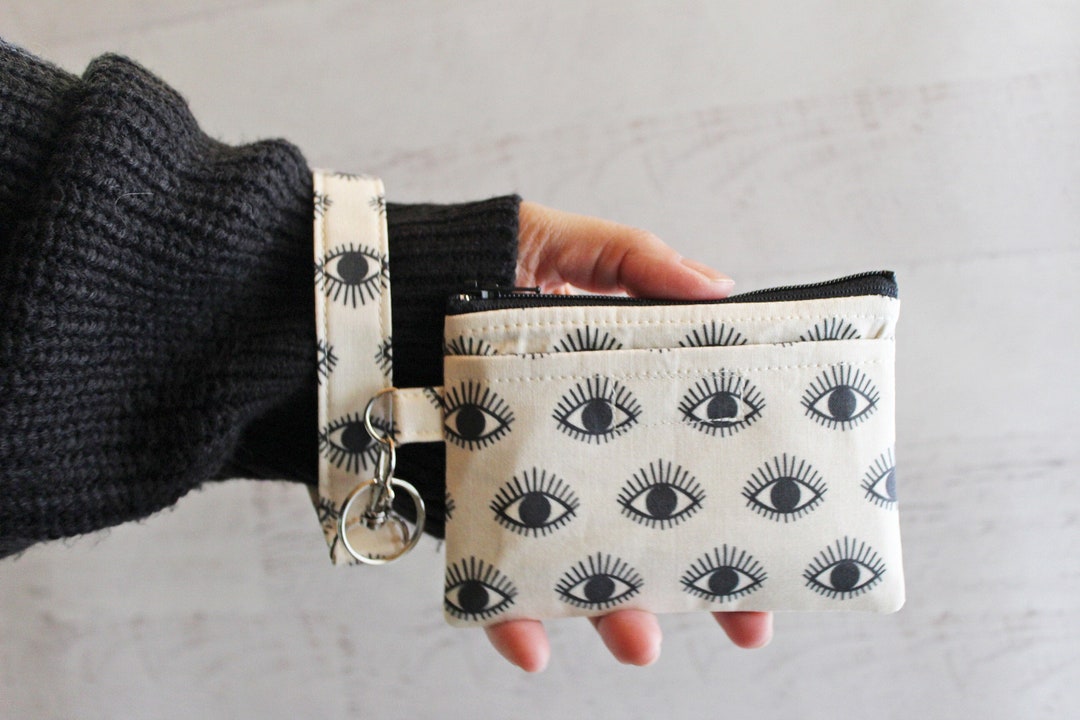 All Seeing Eye ID Case: Handmade Mini Wristlet Wallet - Etsy