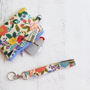 Floral ID Case - Gift Ideas for Her- Colorful Flower Print ID / Mini ...