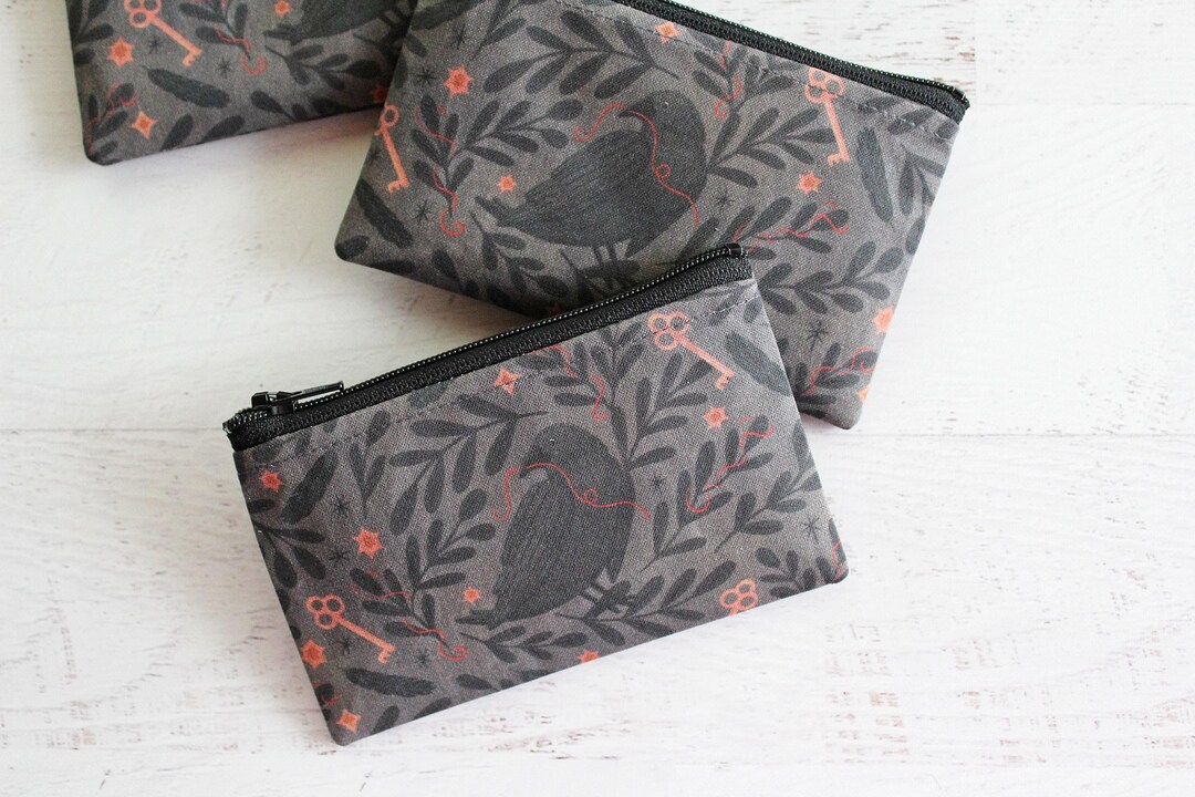 Ravens Small Zipper Pouch - Witchy Accessories Under 10 - Dark Academia ...