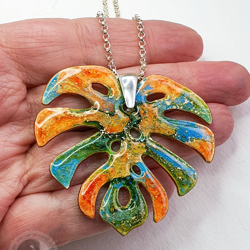 Monstera Necklace - Etsy