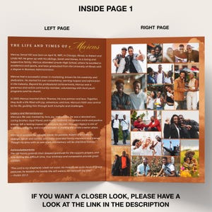 Orange Funeral Memorial Program, 8 Pages, 8.5x11 Inch, Funeral Program ...