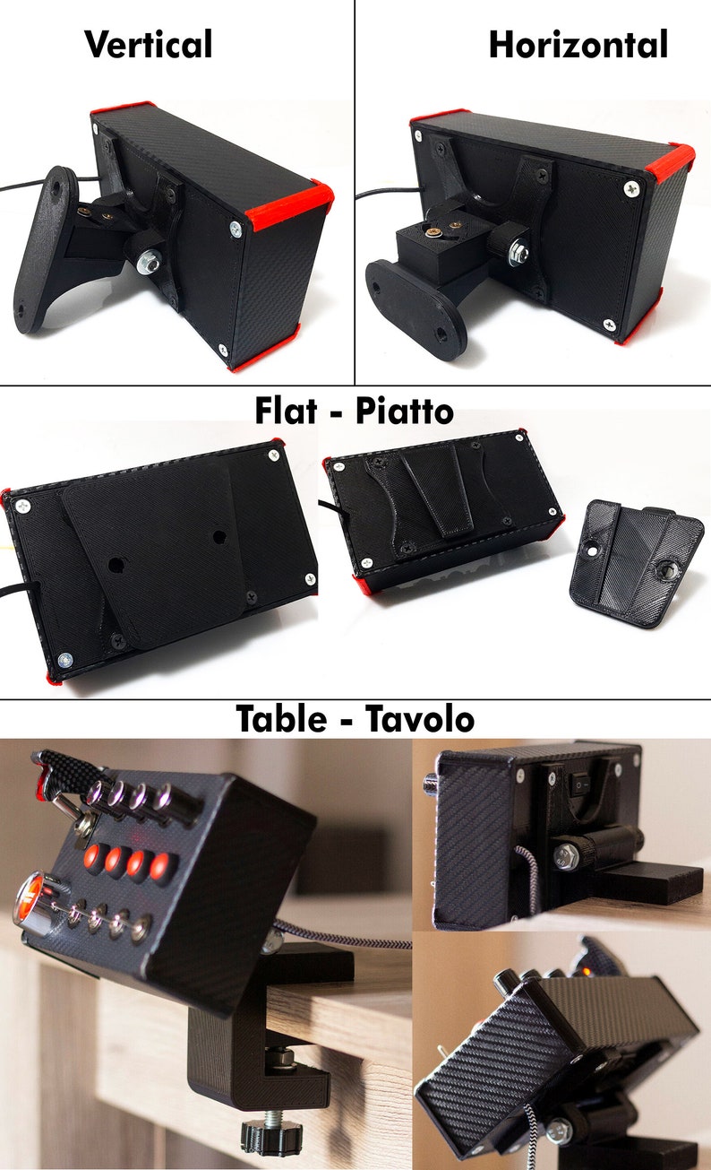 Button Box Sim Racing for Pc, Driving and Flight Simulators, Ignition ...