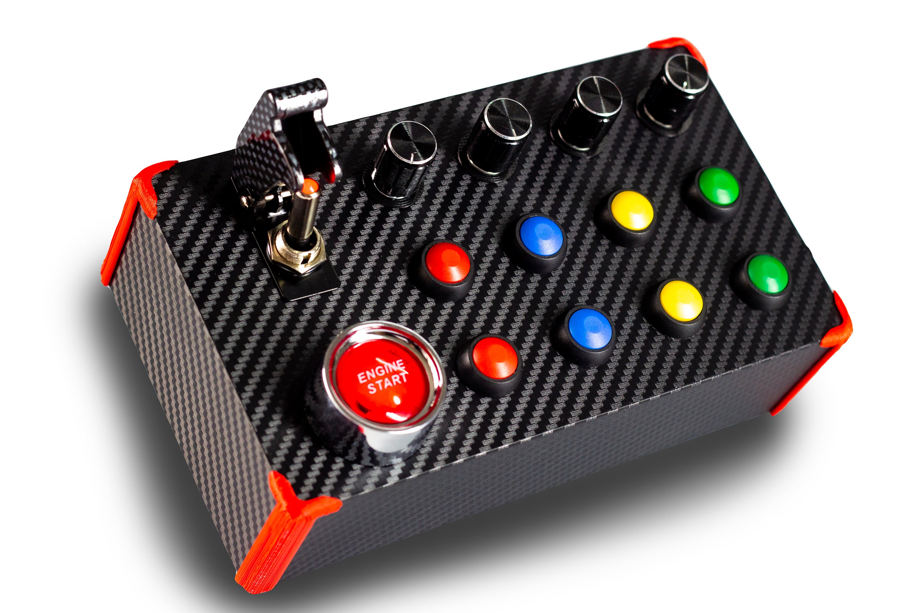 Sim Racing Button Box for PC, Driving and Flight Simulators, Ignition ...