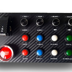 Button Box Sim Racing Console, 22 Funzioni, Leva Ignizione E Start ...