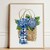 DIGITAL DOWNLOAD | Blue Hydrangea Wall Art | Preppy Blue Coastal ...