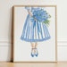 Coastal Granddaughter Print | Blue Watercolor Print | Coastal Grandma ...