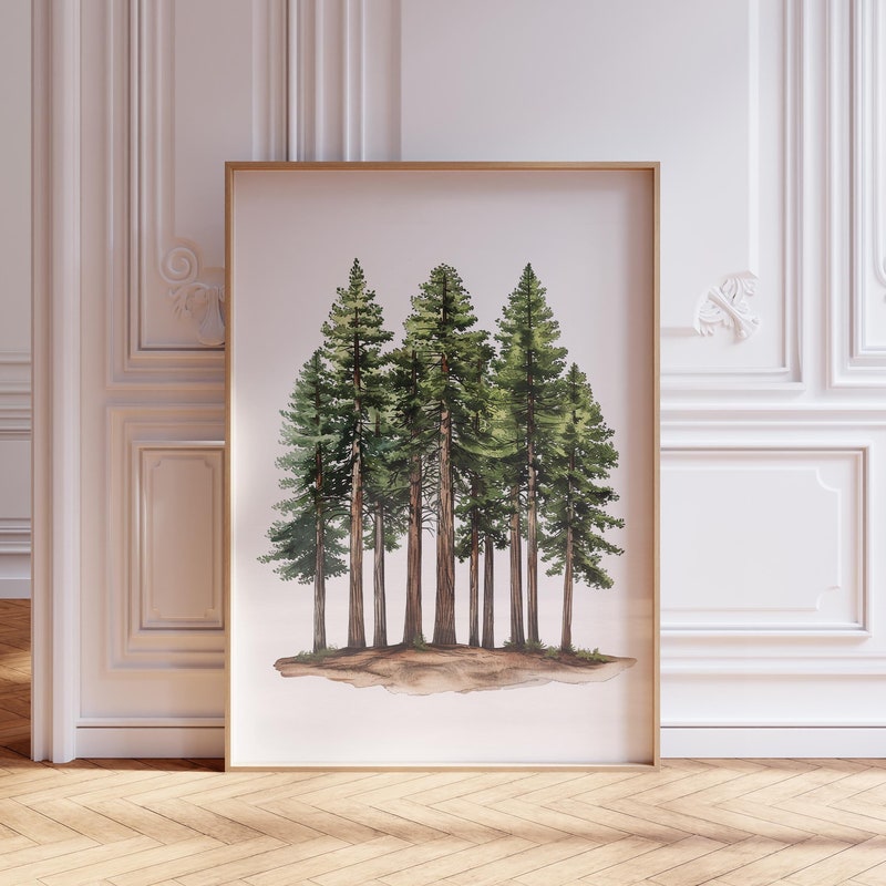 Pine Tree Poster - Etsy