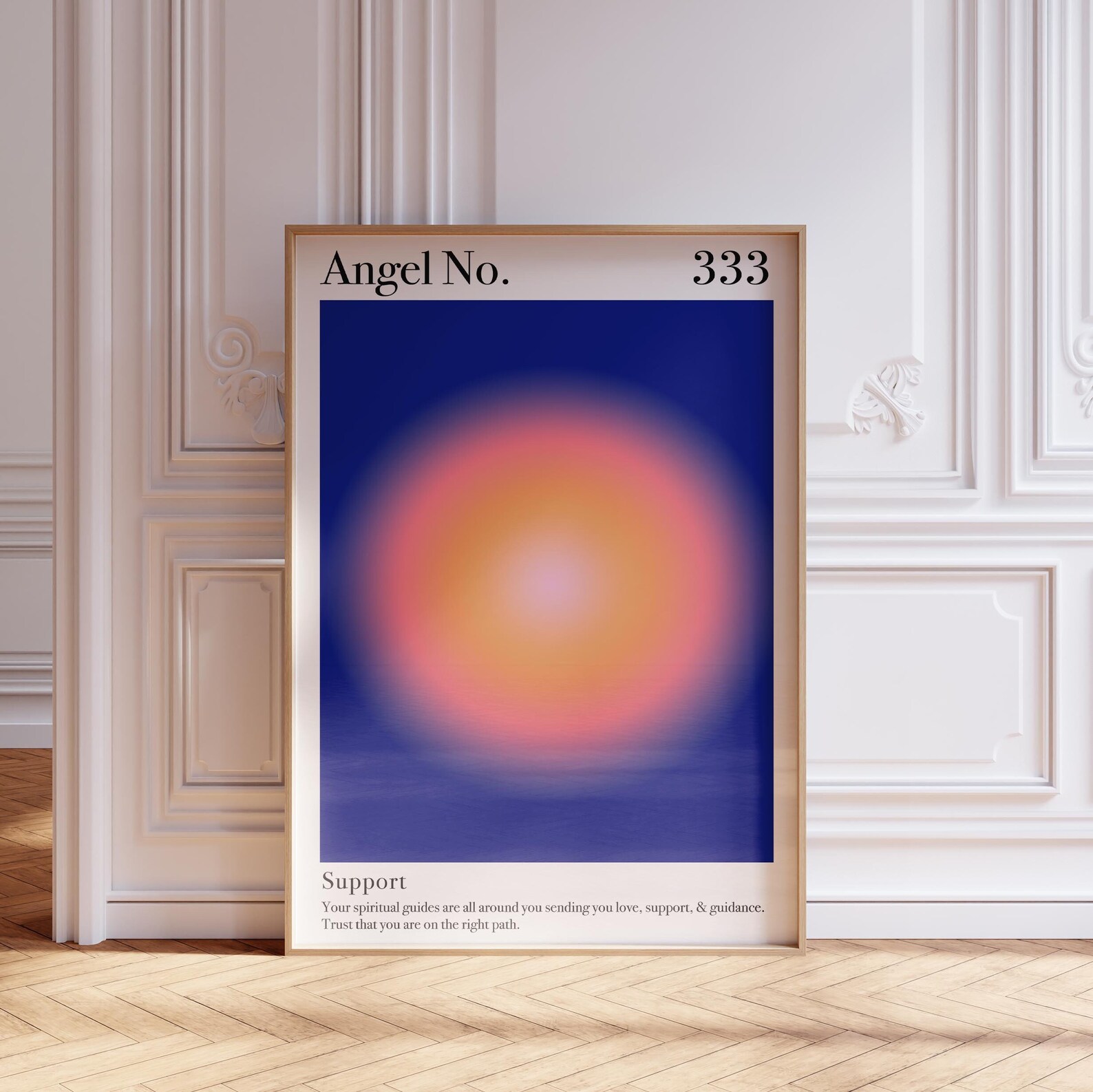 DIGITAL DOWNLOAD Blue Angel Number Poster Blue Aura Poster Aura Print ...