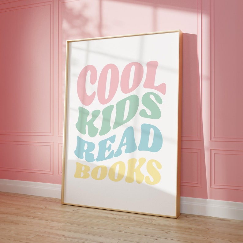 Book Poster Reading Print Classroom Affirmation Posters Therapist ...
