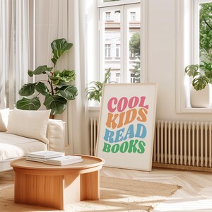 DIGITAL DOWNLOAD | Book Poster for Kids | Kids Reading Print | Bookish ...