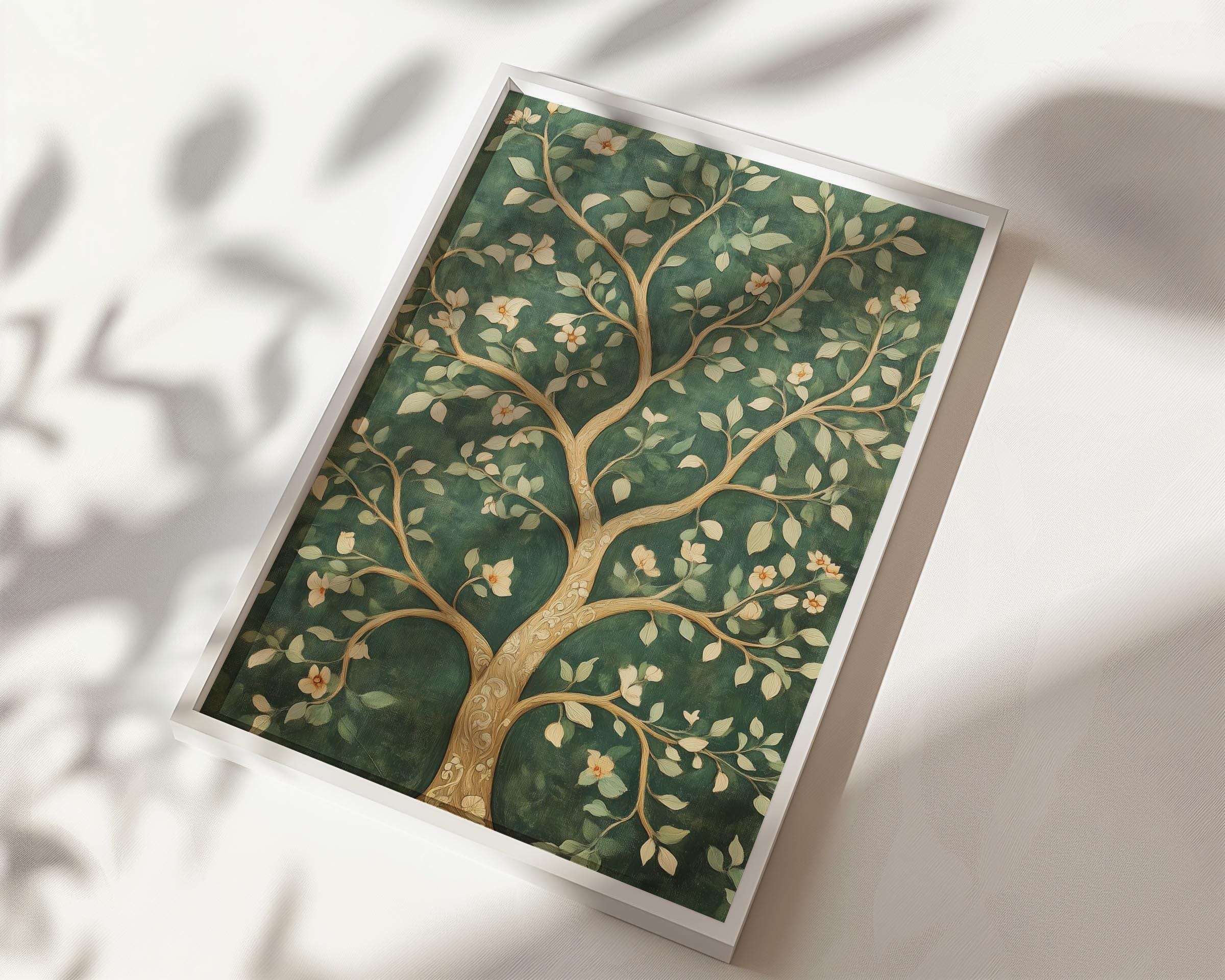 Sage Green Tree of Life Wall Art Print | Zen Tree of Life Wall Print ...