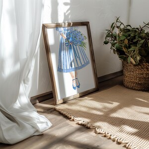 Coastal Granddaughter Print | Blue Watercolor Print | Coastal Grandma ...