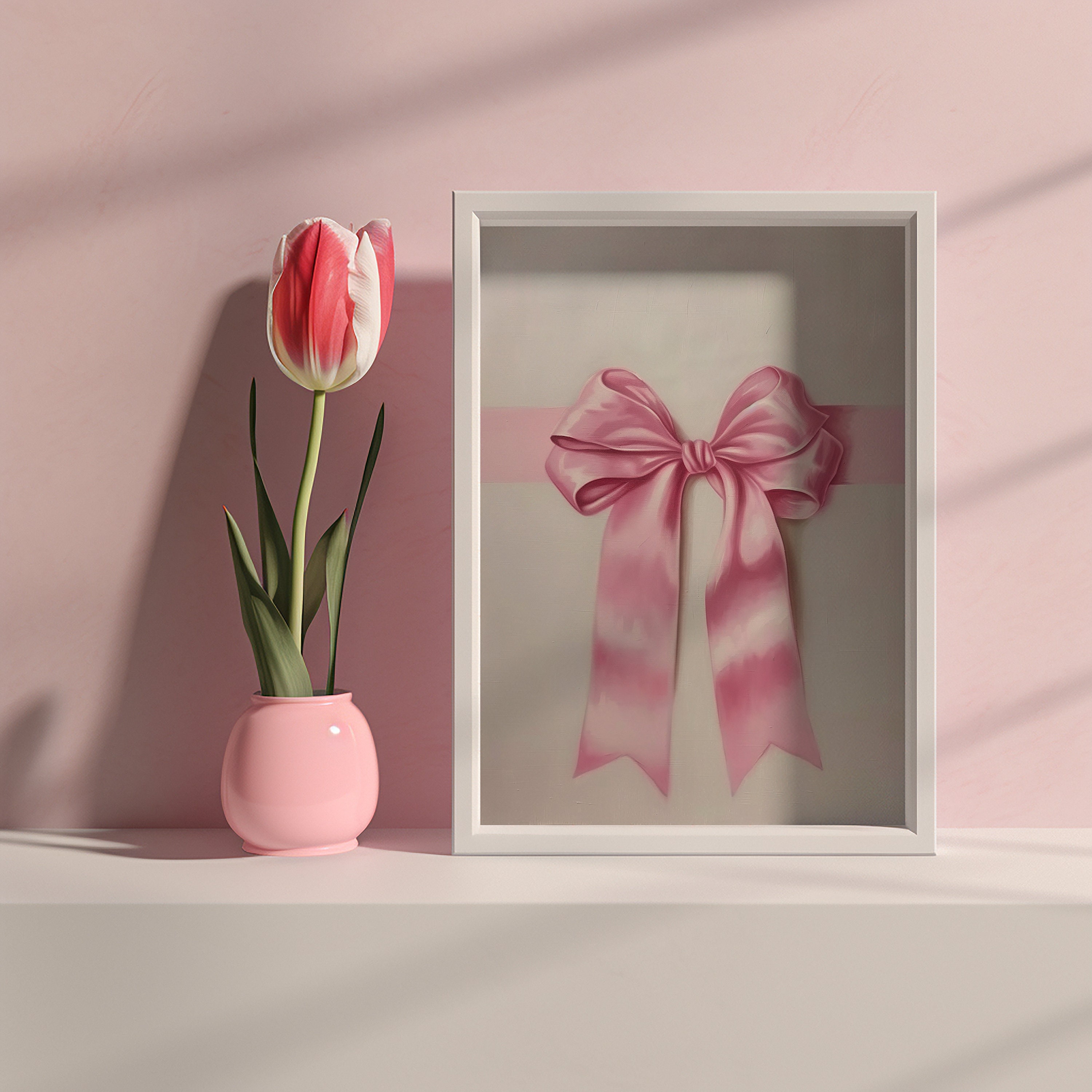 Coquette Room Decor Coquette Poster Pink Bow Poster Coquette Decor ...