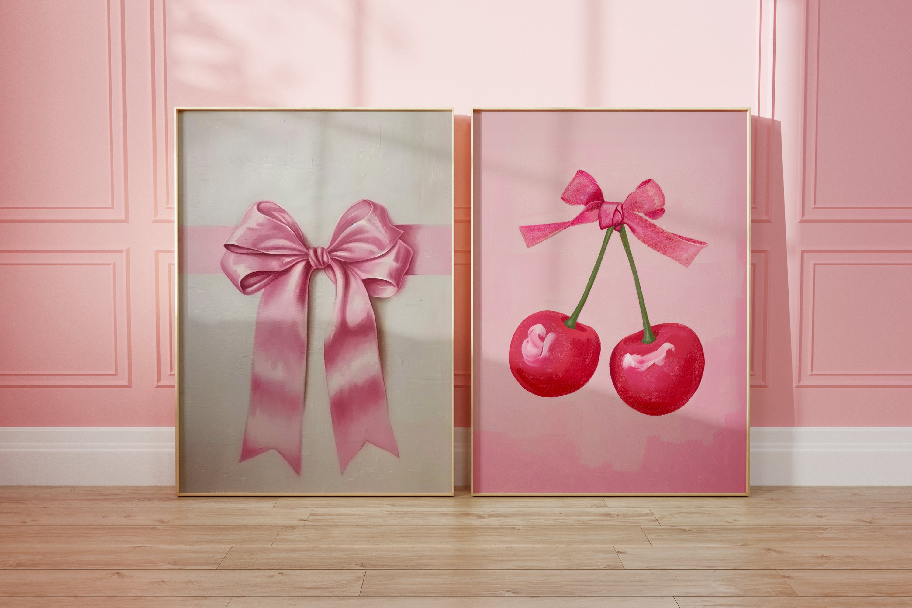 Coquette Room Decor Coquette Poster Pink Bow Poster Coquette Decor ...