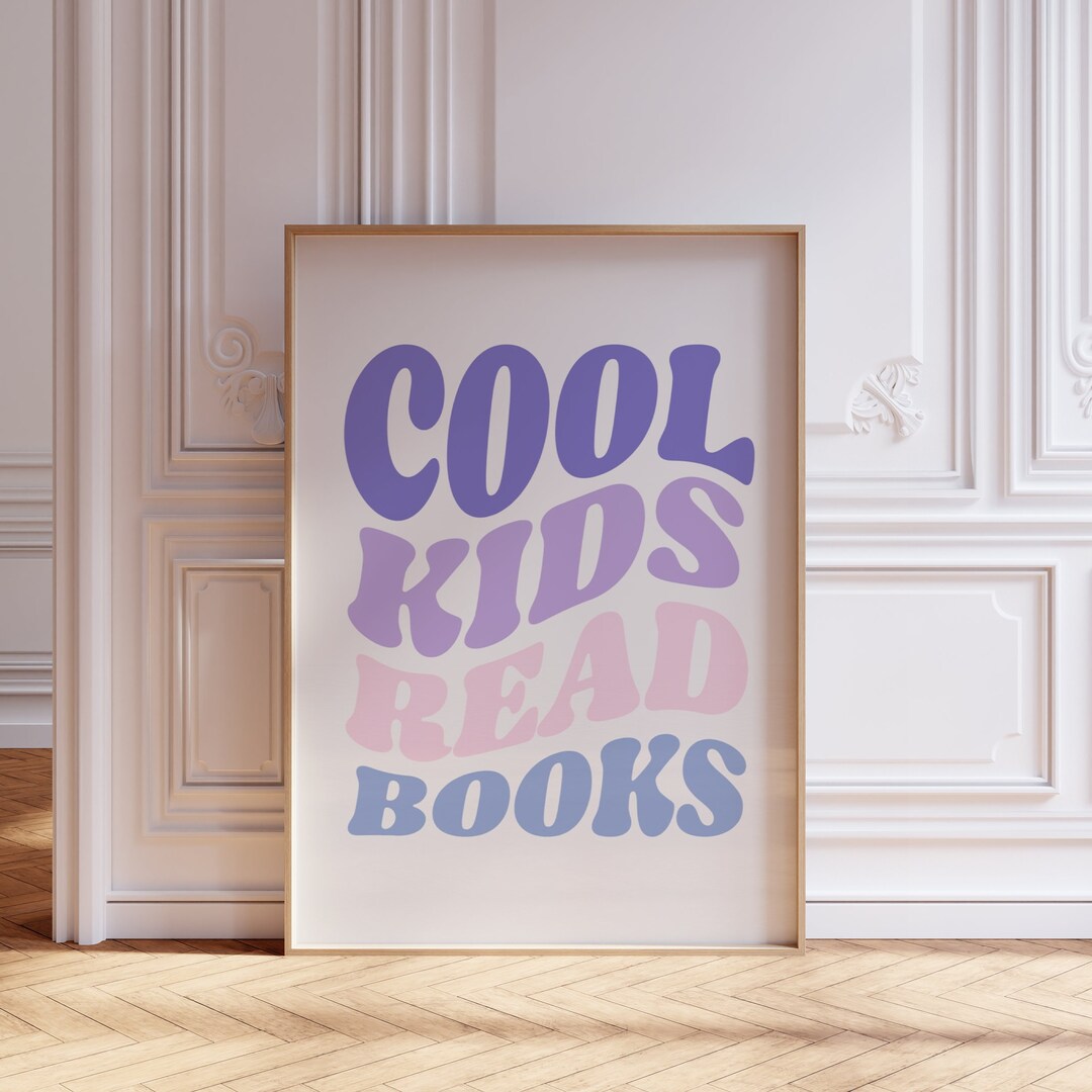 Book Poster Reading Print Classroom Affirmation Posters Therapist ...