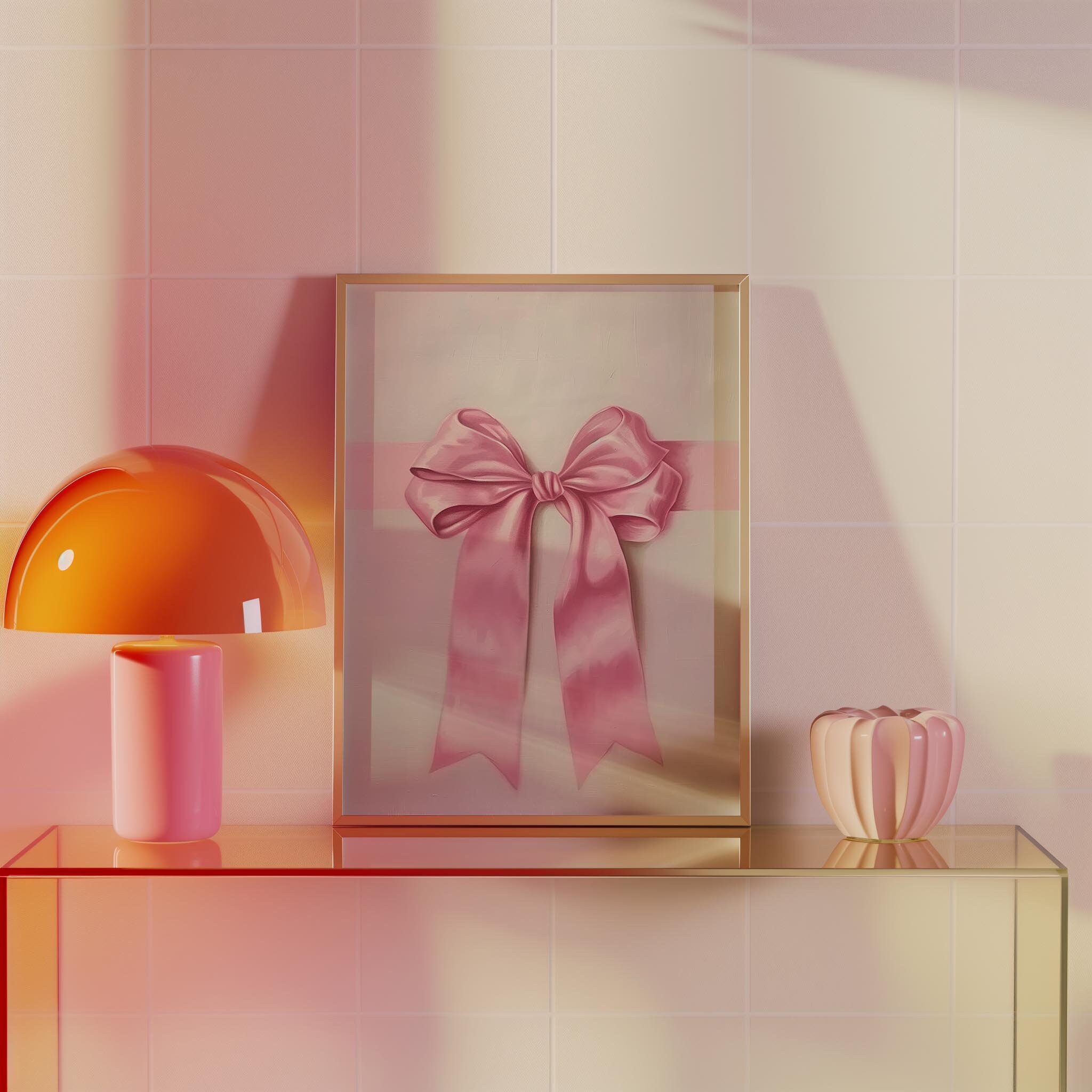 Coquette Room Decor Coquette Poster Pink Bow Poster Coquette Decor ...