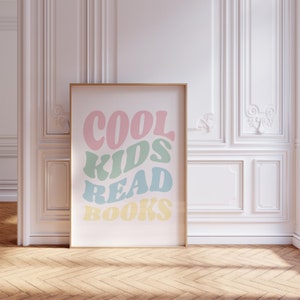 Book Poster Reading Print Classroom Affirmation Posters Therapist ...