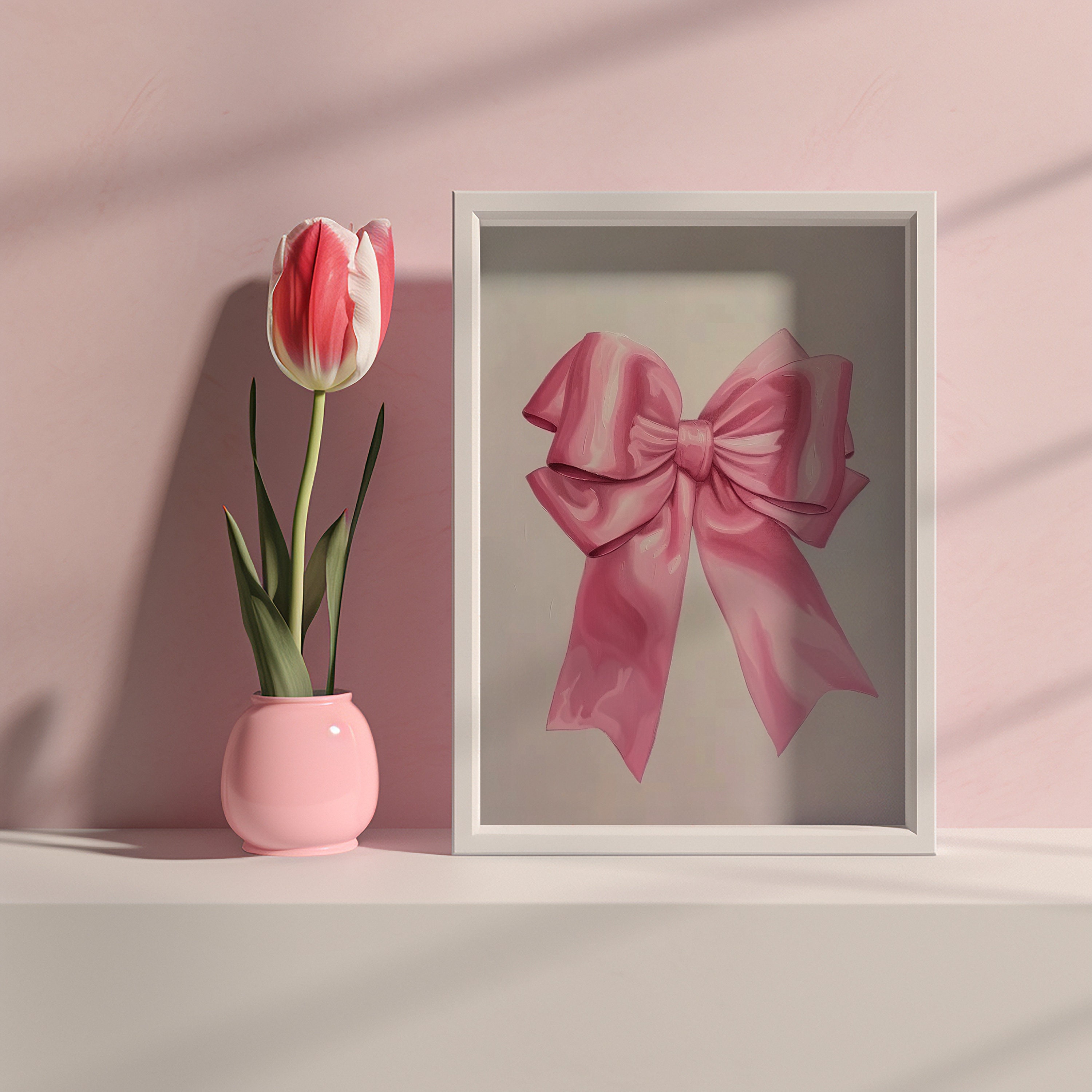 Coquette Room Decor Coquette Poster Pink Bow Poster Coquette Decor ...